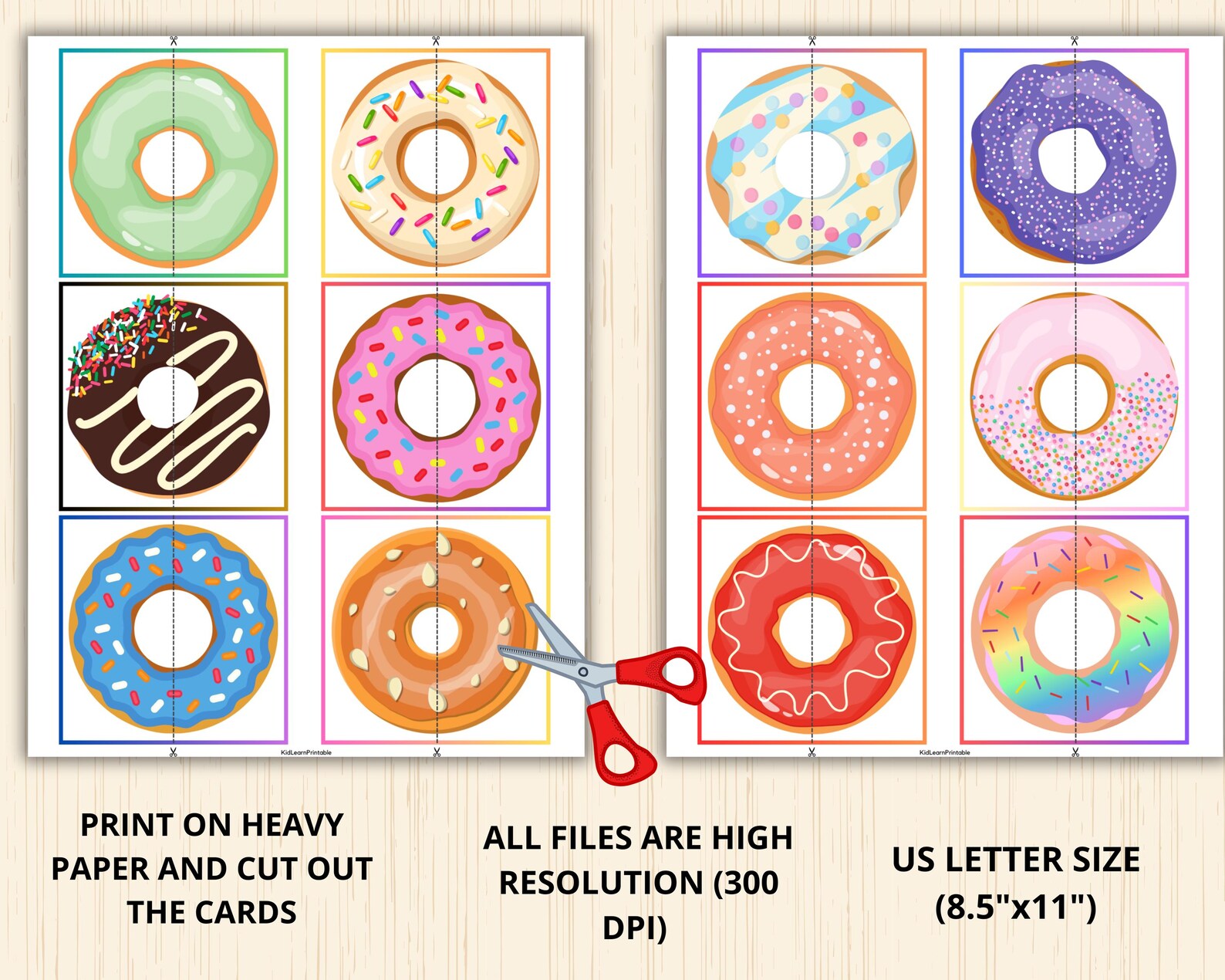 Donut Matching Game,donut Symmetry Puzzles,match the Donut,match Halves ...