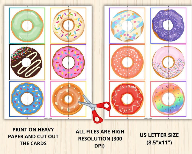 Donut Matching Game,donut Symmetry Puzzles,match the Donut,match Halves ...