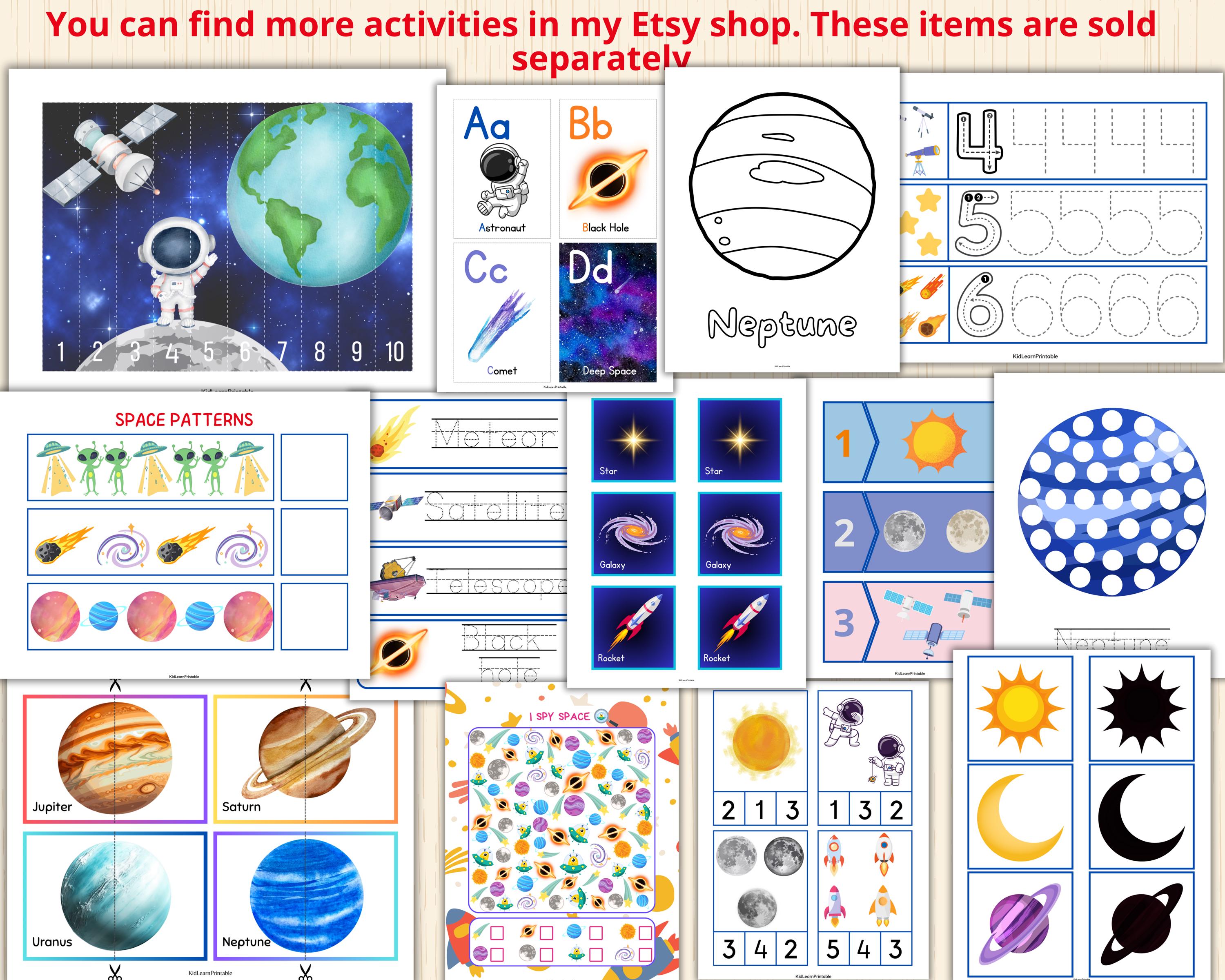 Solar System Scavenger Hunt,space Treasure Hunt,galaxy Universe ...
