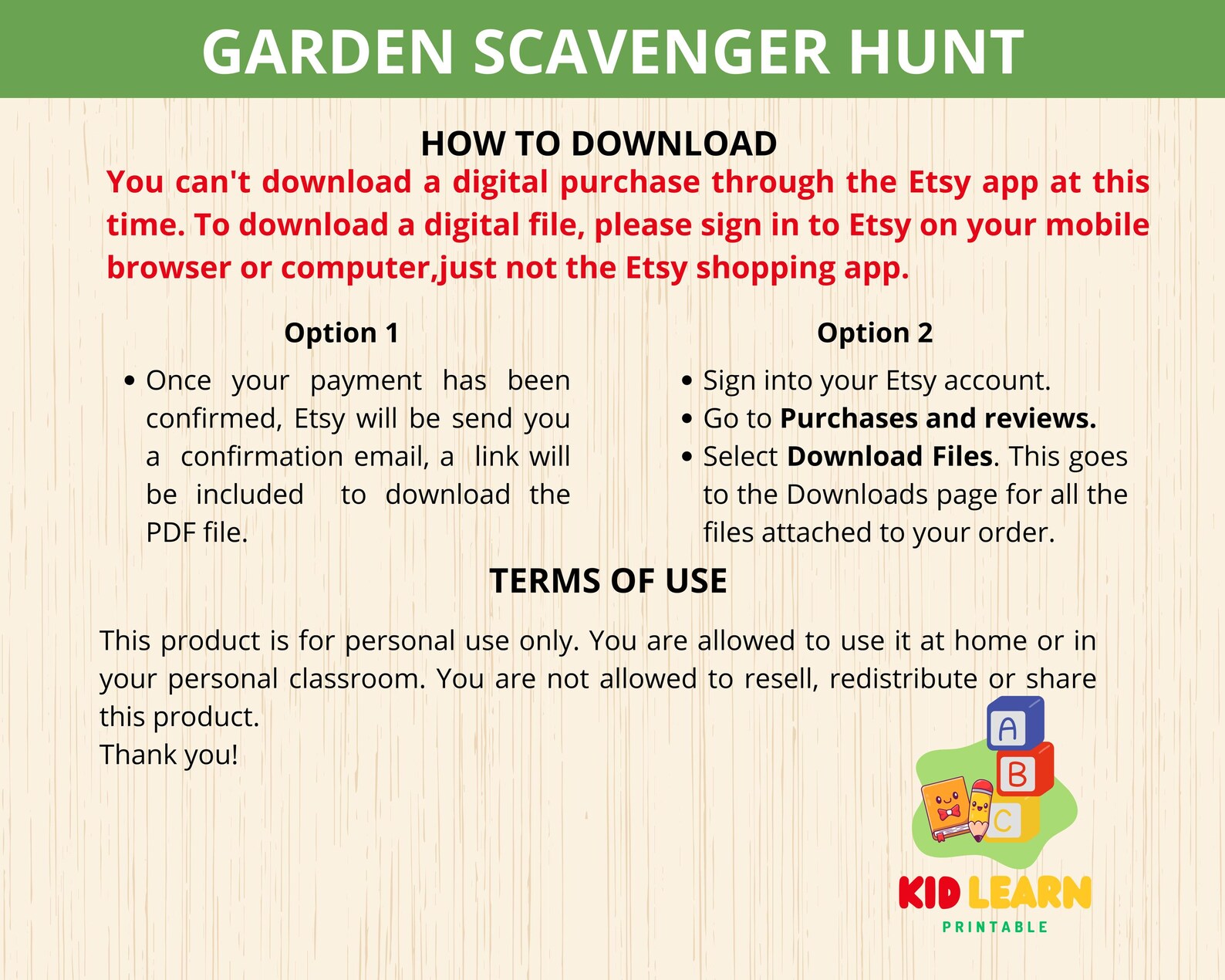 Gardening Scavenger Hunt,garden Treasure Hunt,backyard Scavenger Hunt ...