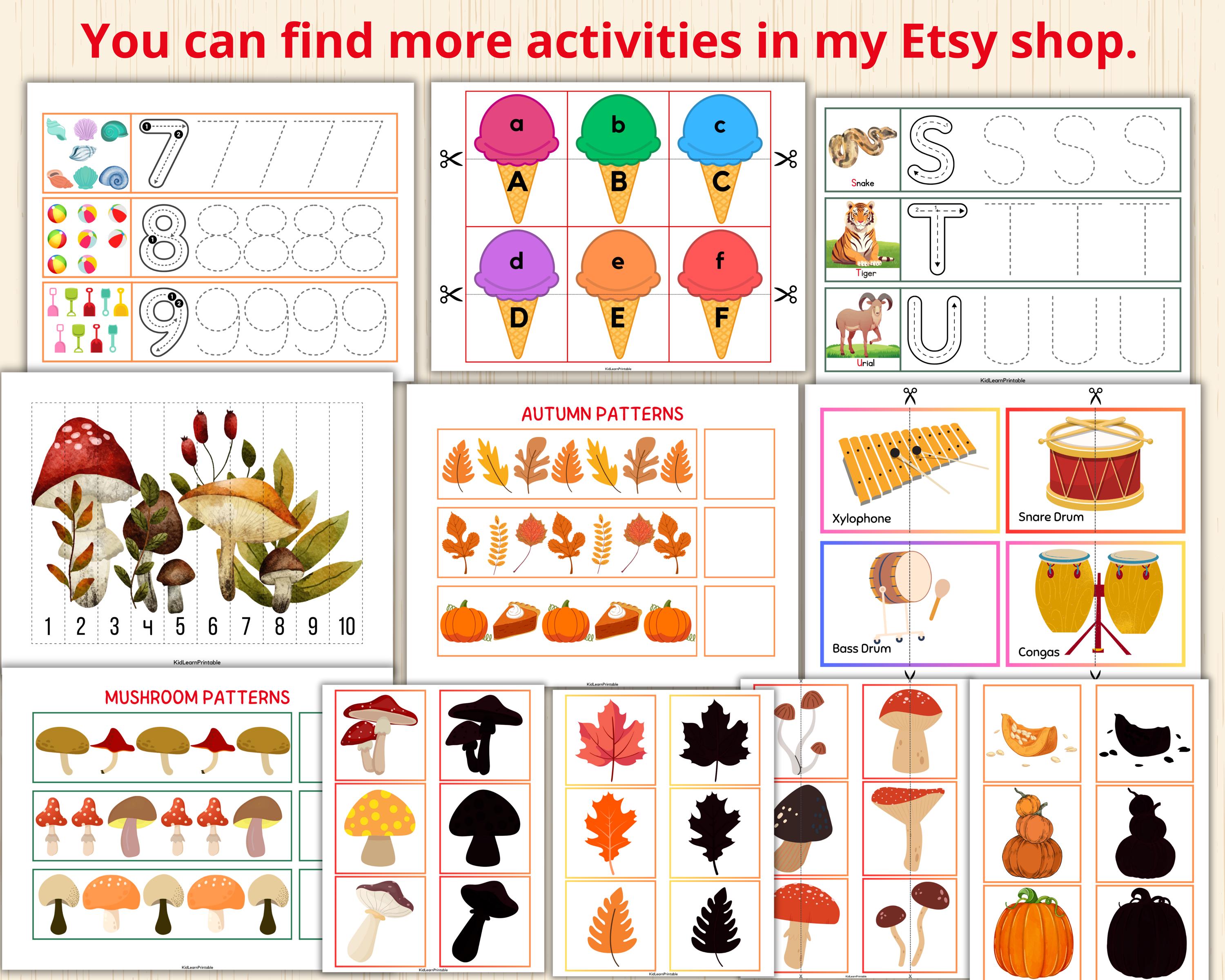 I Spy Fall,fall I Spy Game,autumn I Spy,autumn Activity,count 10 ...