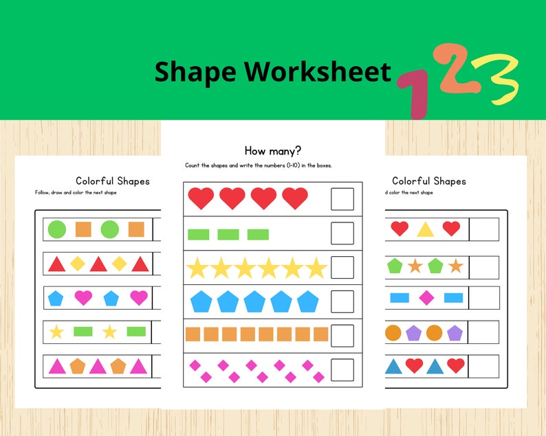 Preschool Shapes Worksheets,shape Activities, Basic Shapes,printable ...