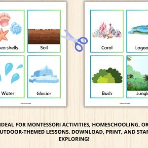 Nature Flashcards,nature Vocabulary,spring Flashcard,nature ...