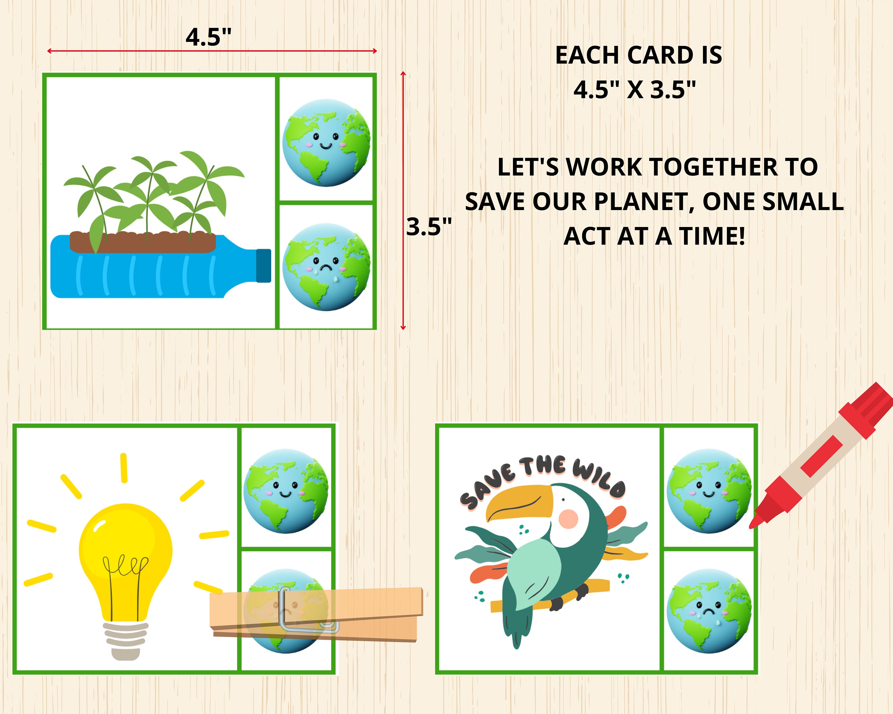 Earth Day Preschool Activity,happy Earth,sad Earth,earth Day Busy Book ...