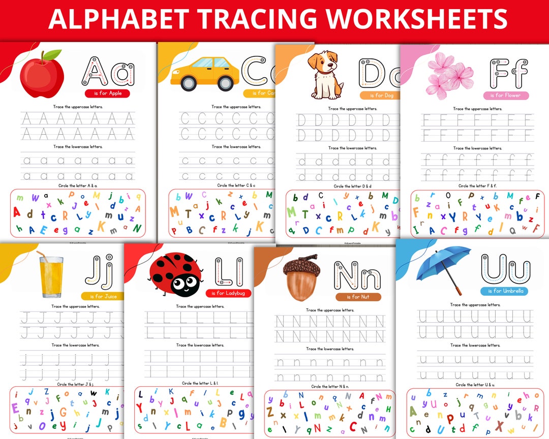 Uppercase Lowercase Alphabet Letter,tracing Worksheets,alphabet ...