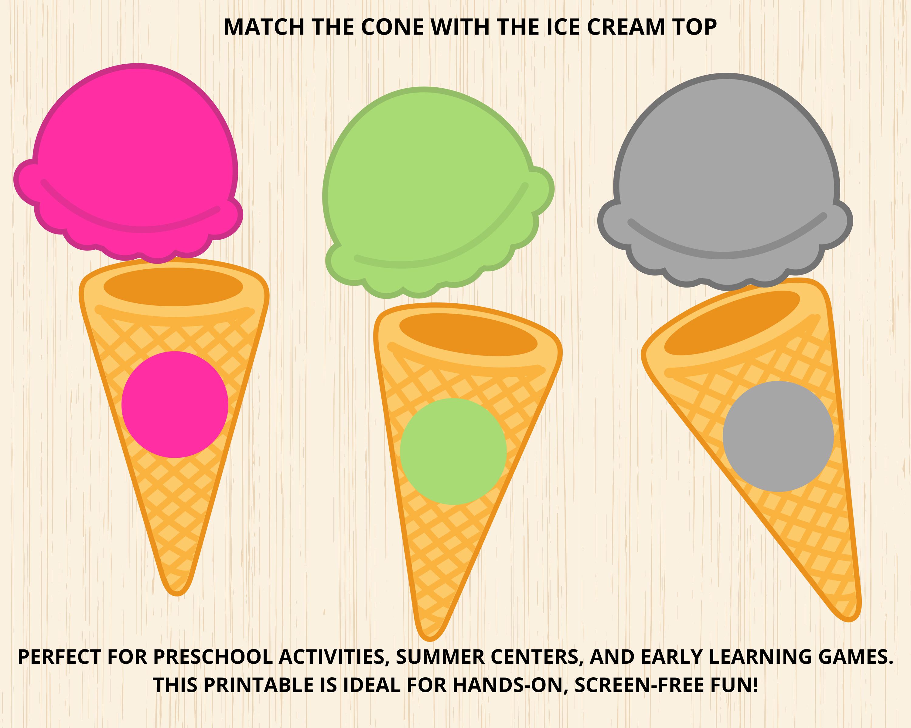 Ice Cream Color Matching,color Matching Game,color Sorting,summer ...