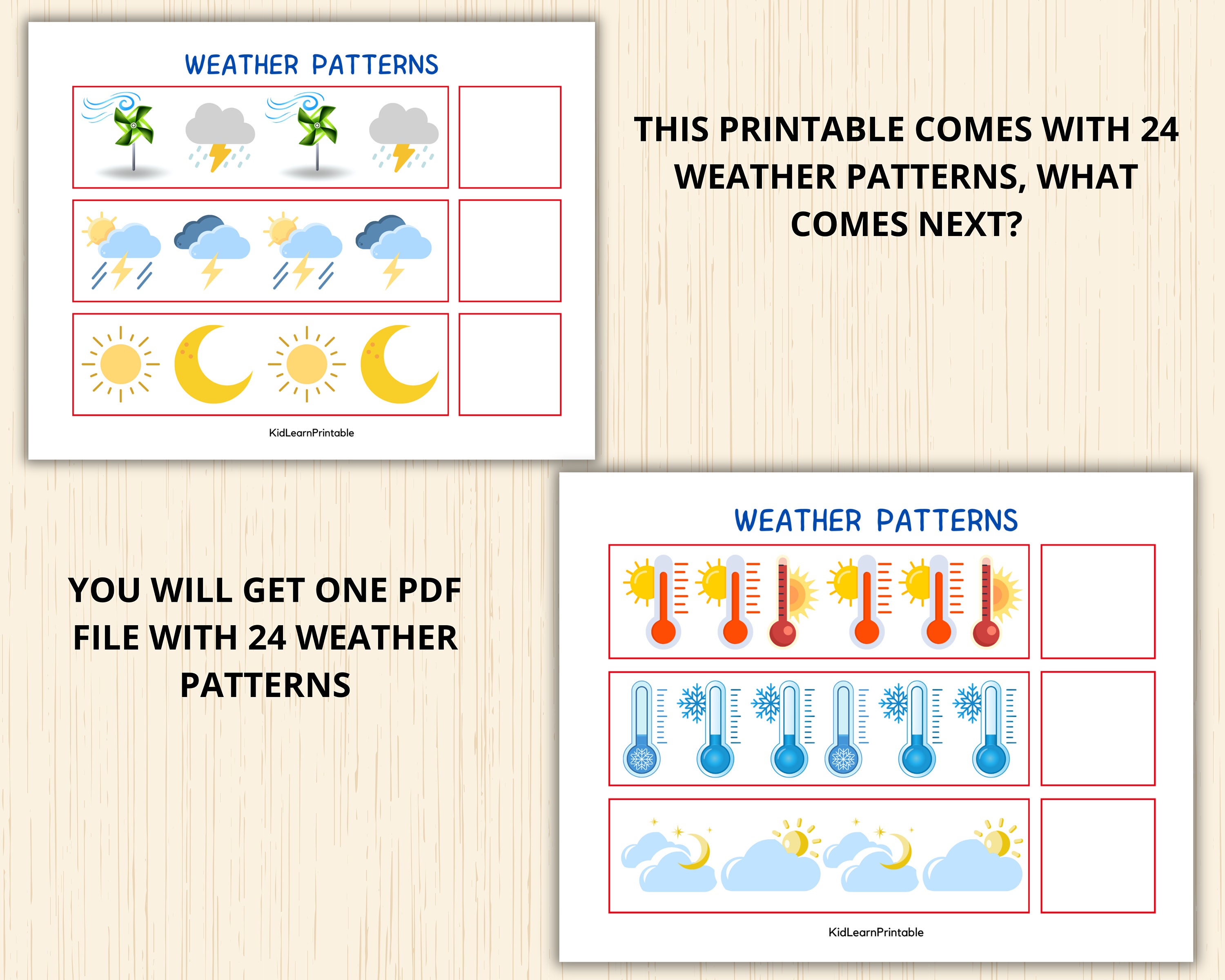 Weather Patterns,weather Montessori,weather Activity,cut and Paste ...
