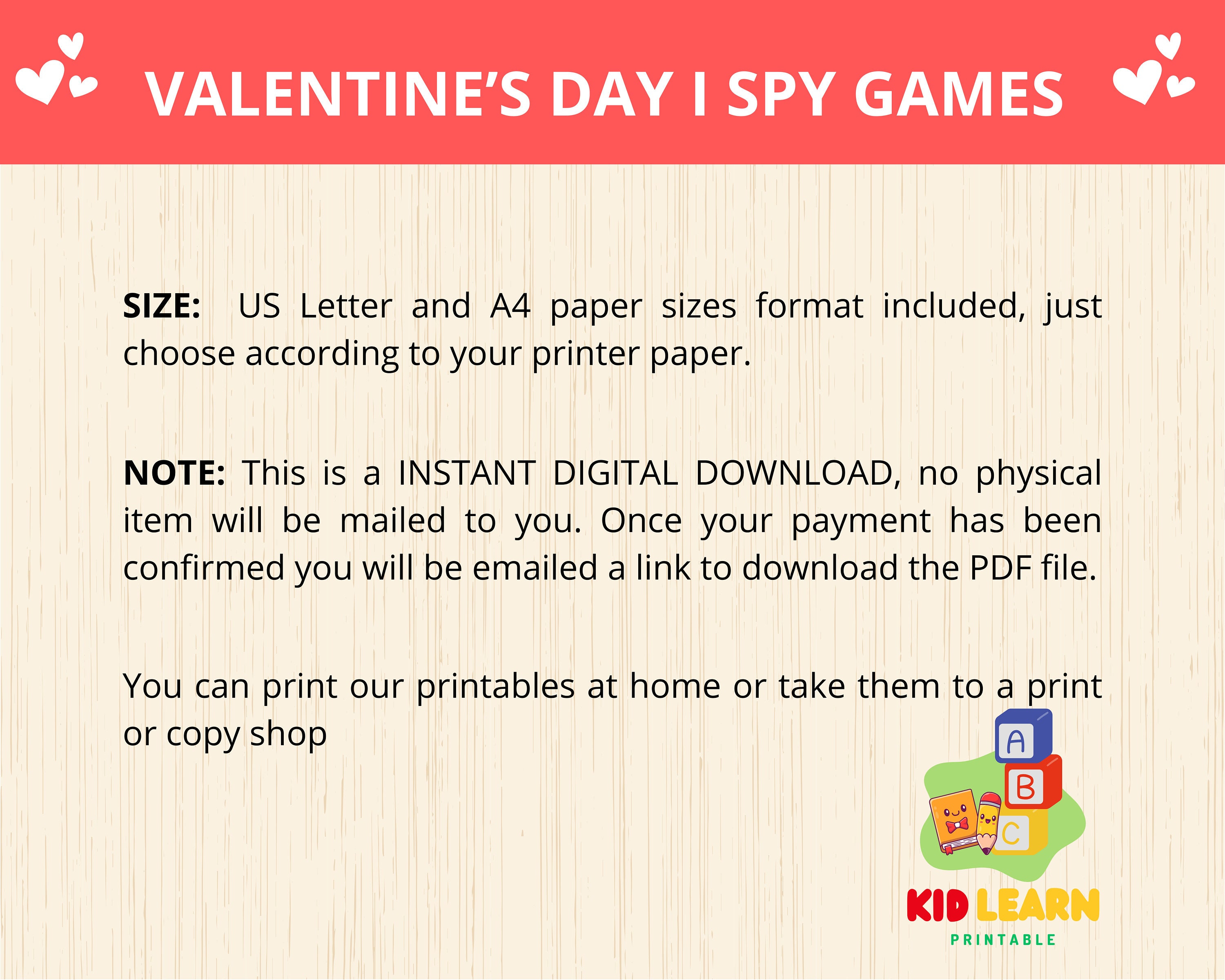 Valentine's Day I Spy,printable Family Games,preschool Valentines,math ...