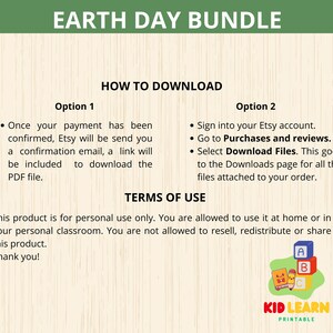 Earth Day Bundle,preschool Busy Book,spring Busy Bin,earth Day ...