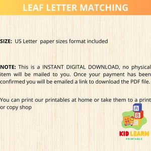Leaf Letter Matching Puzzle,fall Puzzle Pairs,fall Alphabet Match ...