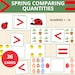 Spring Preschool,spring Math,comparing Quantities,comparing Numbers ...