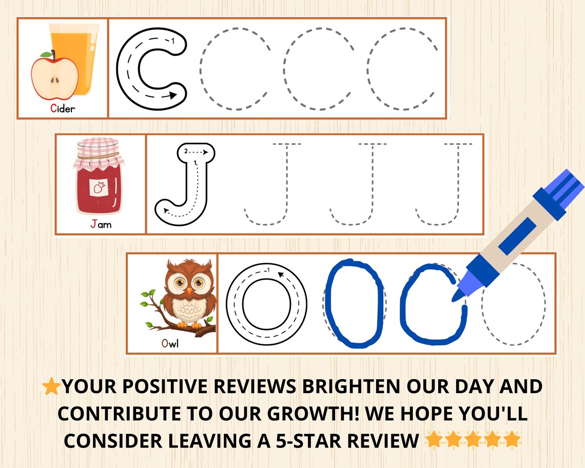 Autumn Alphabet Cards,tracing Letters,fall Letter Tracing,fall Tracing ...