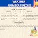 Weather Puzzles,weather Preschool, Number Sequence Puzzles, 1-10 ...