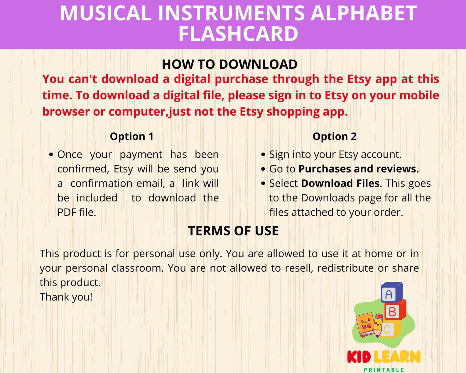 Musical Instruments Alphabet Cards,music Instruments Flashcards,music ...