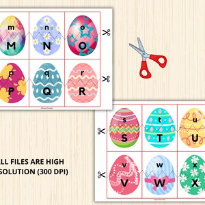 Easter Egg Alphabet,easter Activities, Easter Preschool Activity ...