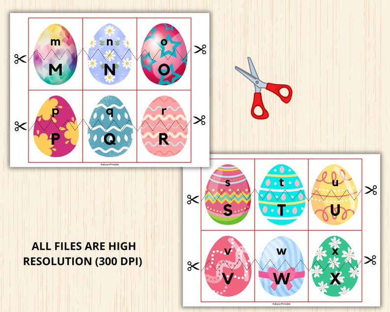Easter Egg Alphabet,easter Activities, Easter Preschool Activity ...