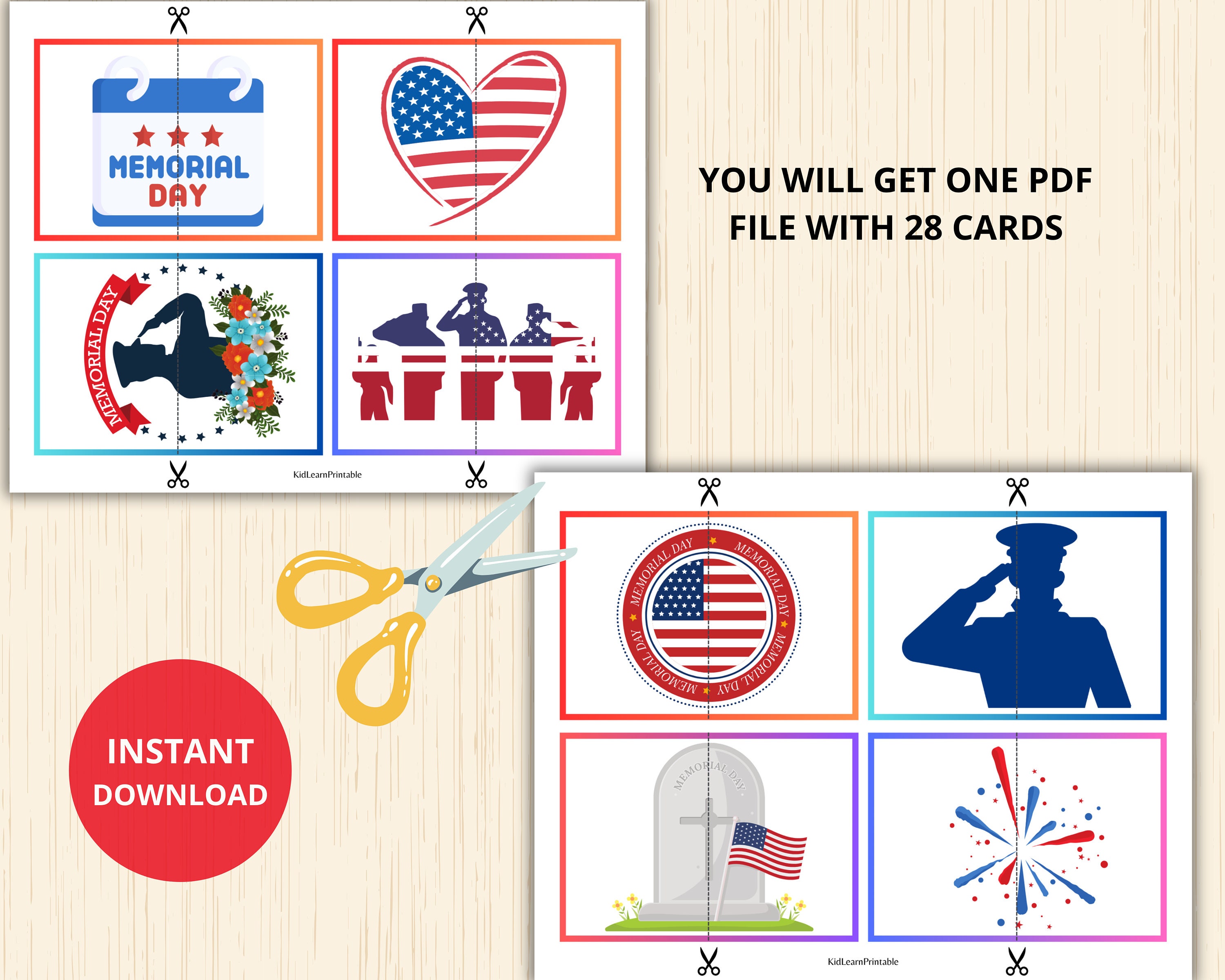 Memorial Day Matching Activity,memorial Day Puzzles,symmetry Puzzles ...