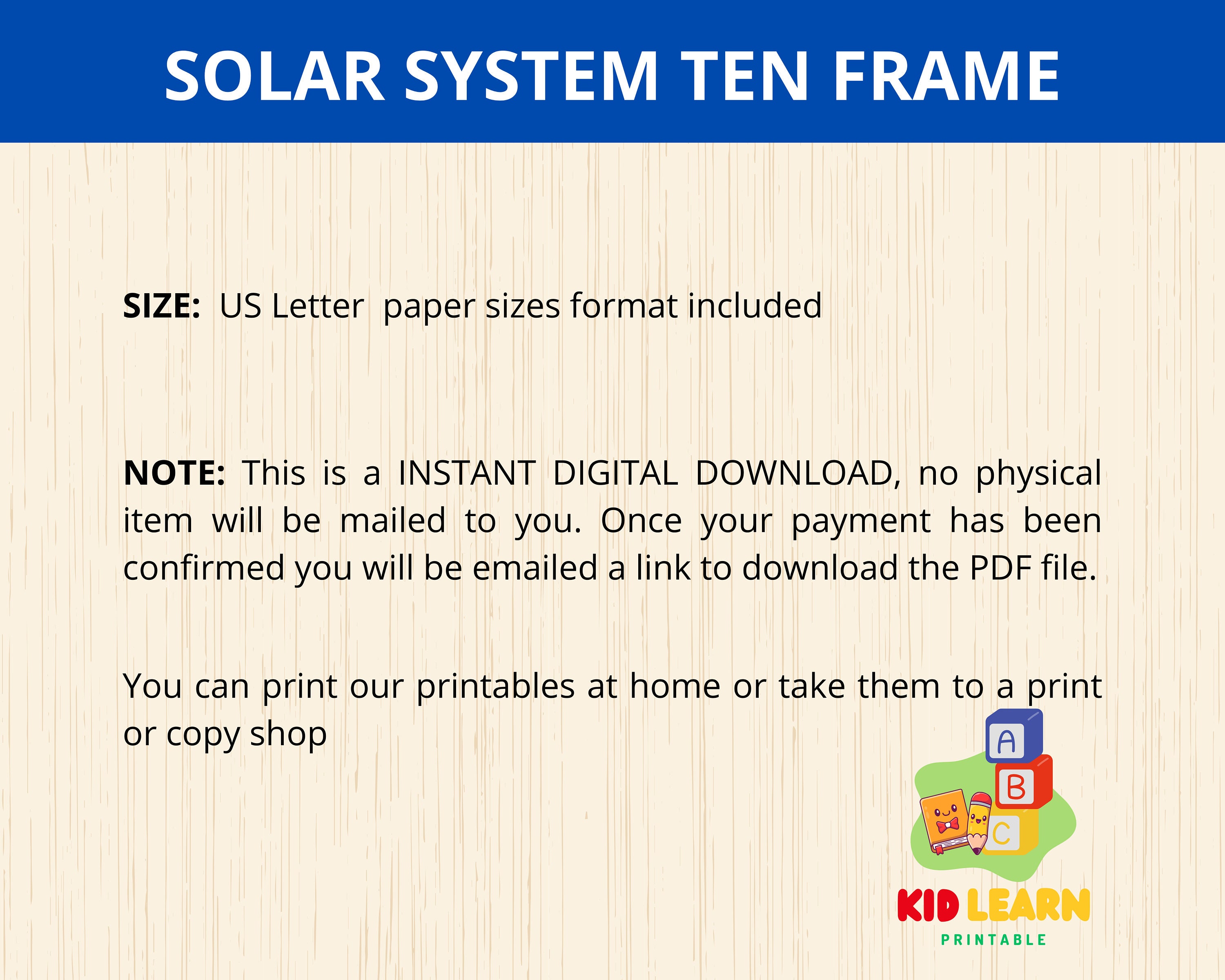 Solar System Ten Frame,printable Solar System,solar System Flash Cards ...