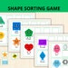 Shapes Sorting Activity,sort by Shape Activity,shape Matching Game ...
