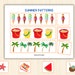 Summer Patterns, Summer Activity,cut and Paste Patterns,preschool ...