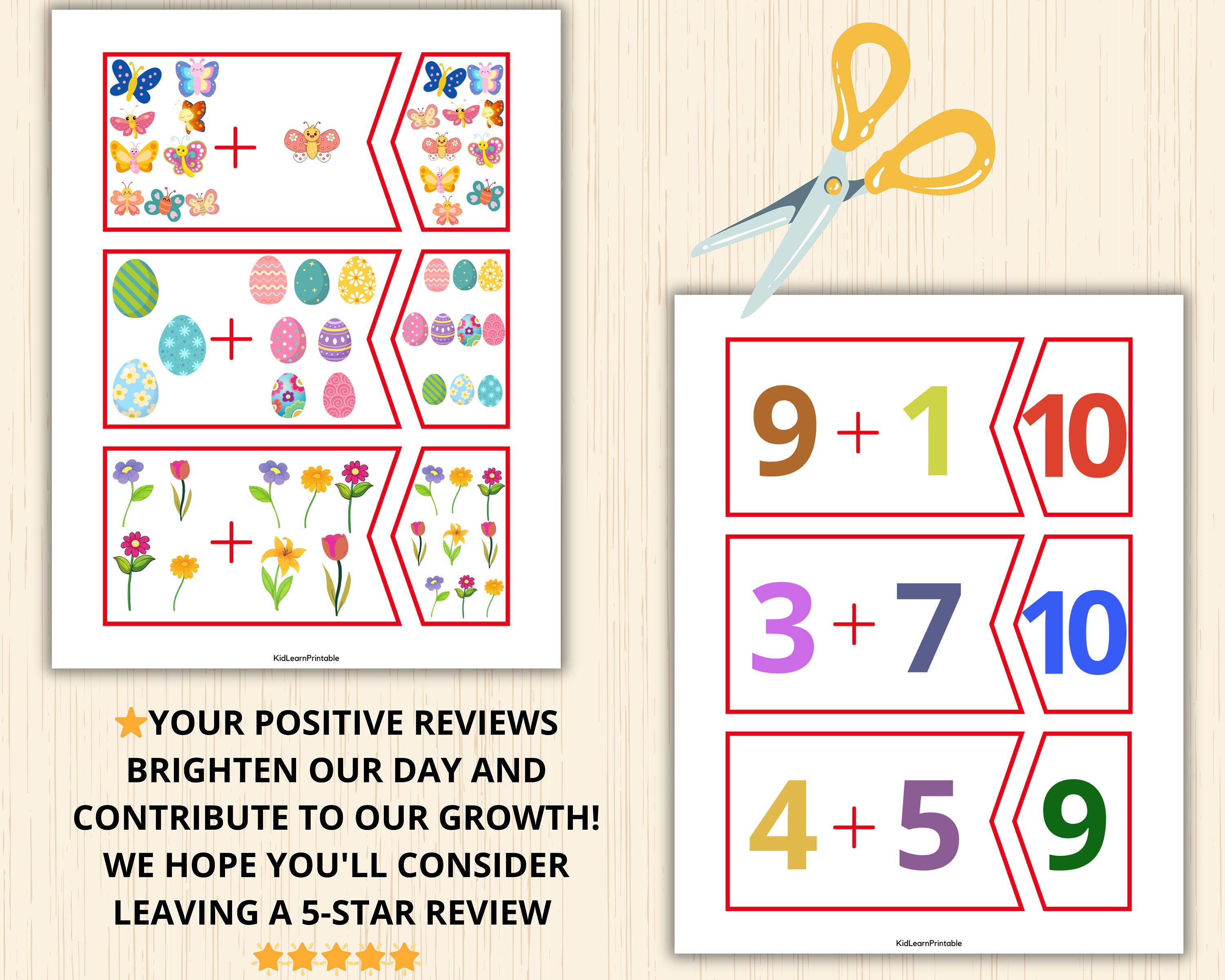 Spring Math Activities, Addition Activity, Addition for Preschool ...