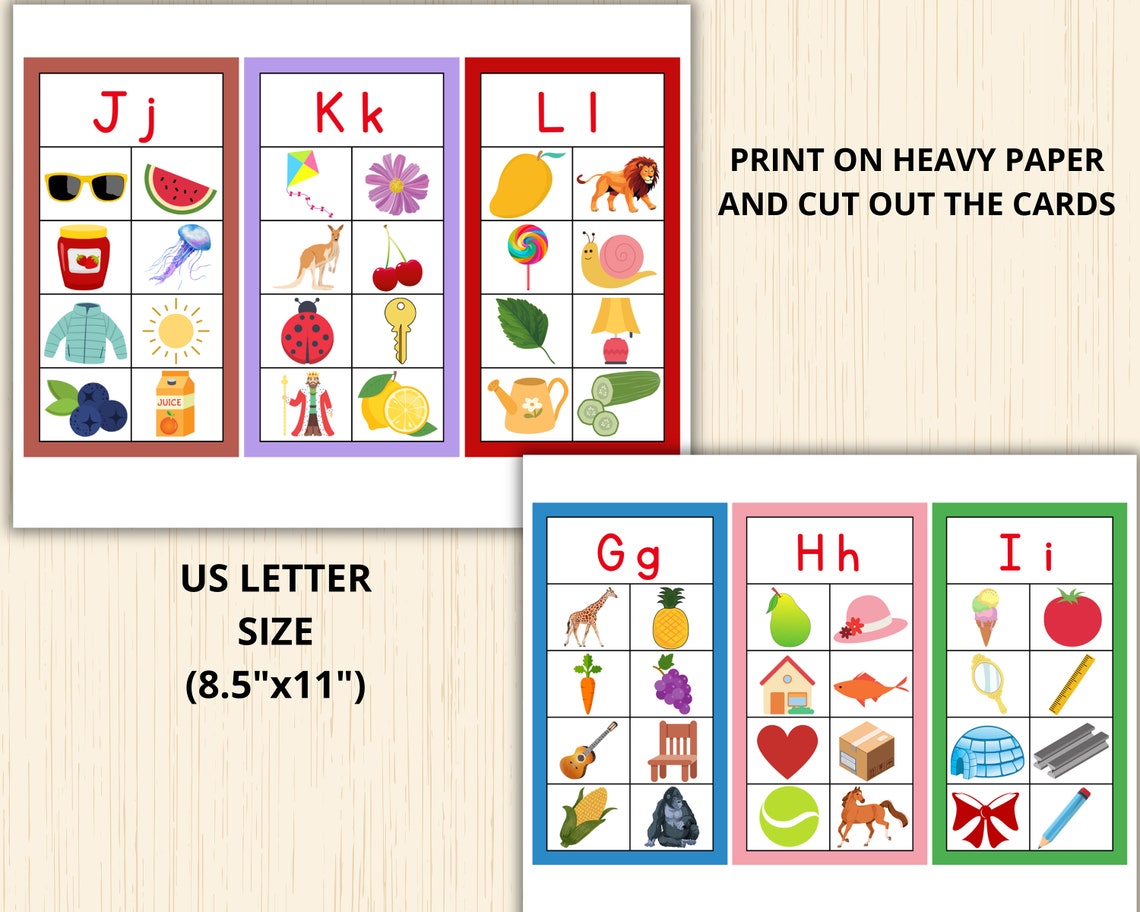 Alphabet Clip Cards,montessori Alphabet Cards,phonics Printable ...