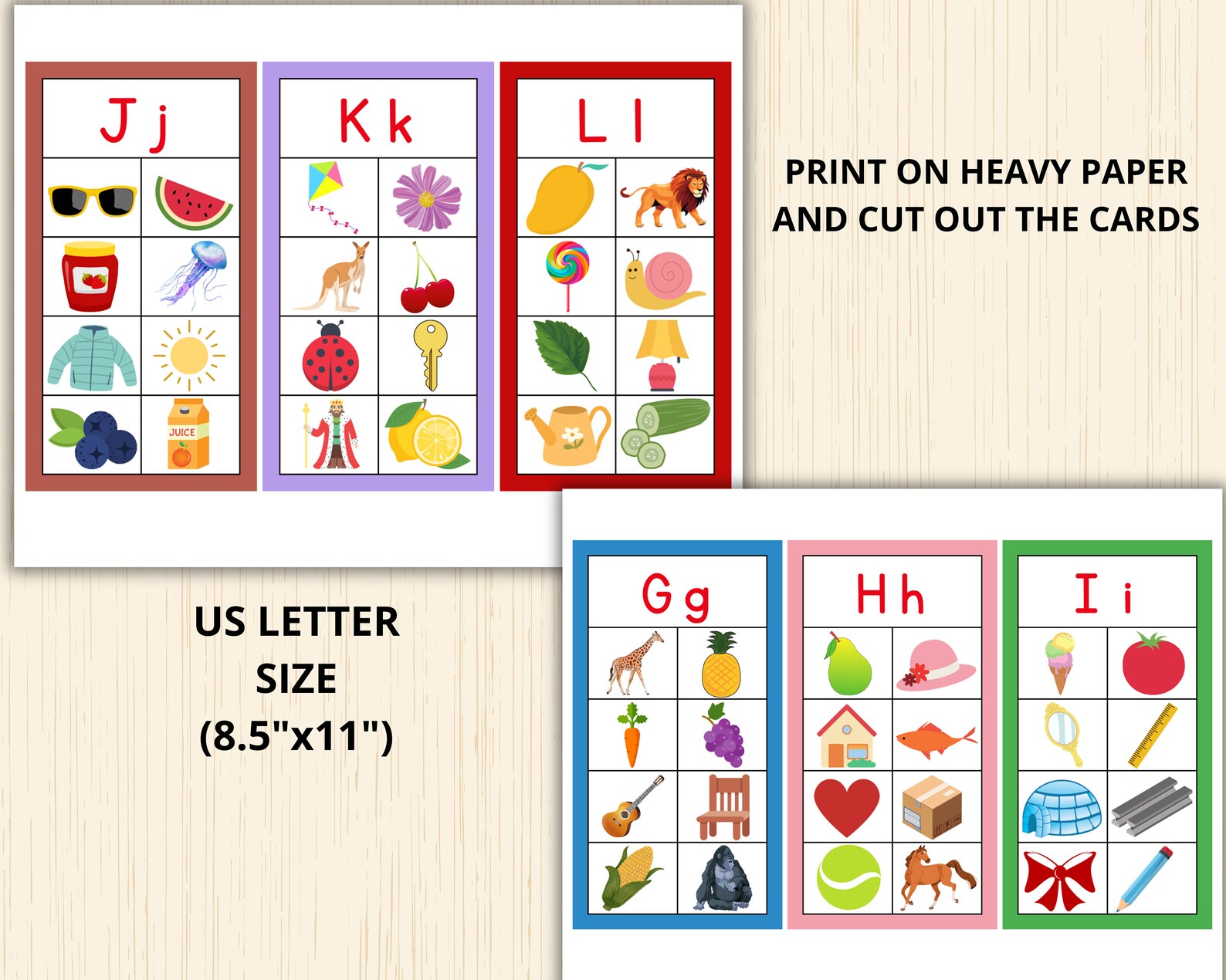 Alphabet Clip Cards,montessori Alphabet Cards,phonics Printable ...