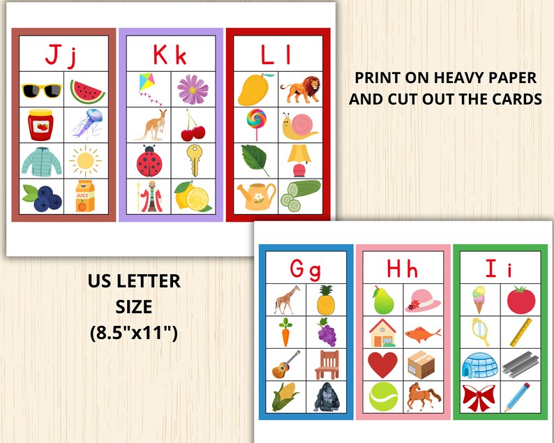 Alphabet Clip Cards,montessori Alphabet Cards,phonics Printable ...