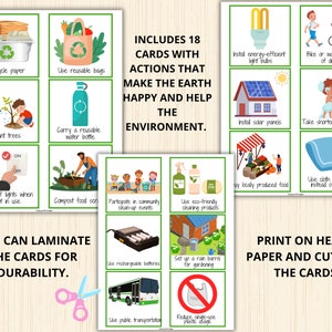 Happy Earth Sad Earth Sorting Activity,earth Day Montessori Preschool ...