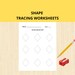 Preschool Shapes Tracing,base Shape,learning Shape for Kids ...
