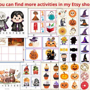 Halloween Number Puzzles,halloween Montessori,halloween Number Sequence ...