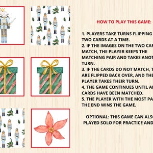 Nutcracker Memory Game,nutcracker Matching Activity,christmas Memory ...
