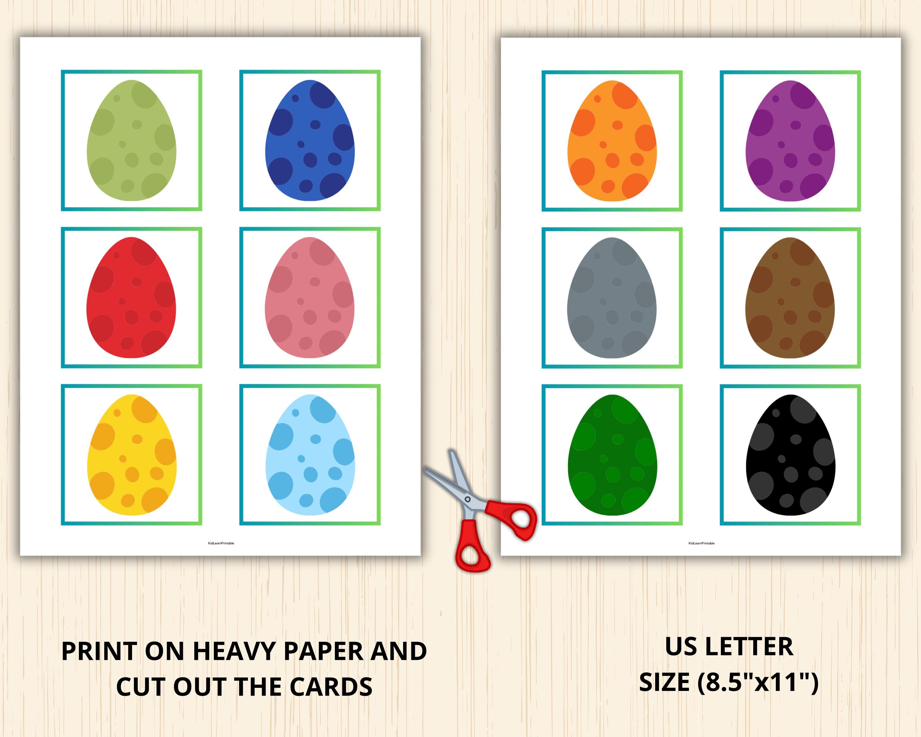 Dinosaur Color Match,dinosaur Preschool Activity,color Sorting Game ...