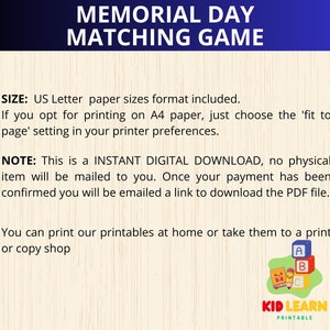Memorial Day Matching Activity,memorial Day Puzzles,symmetry Puzzles ...