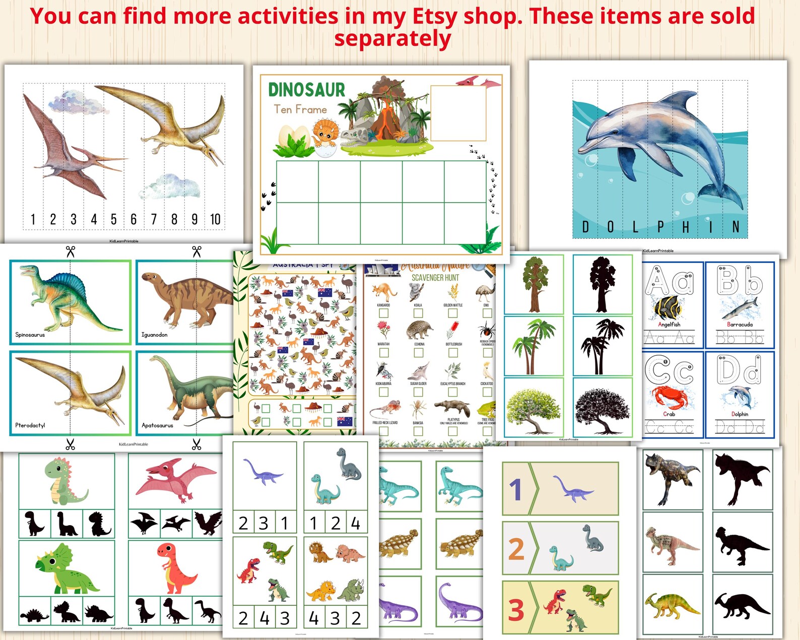 Dinosaur Ten Frame,dinosaur Birthday Game,dinosaur Activity,numbers 1 ...