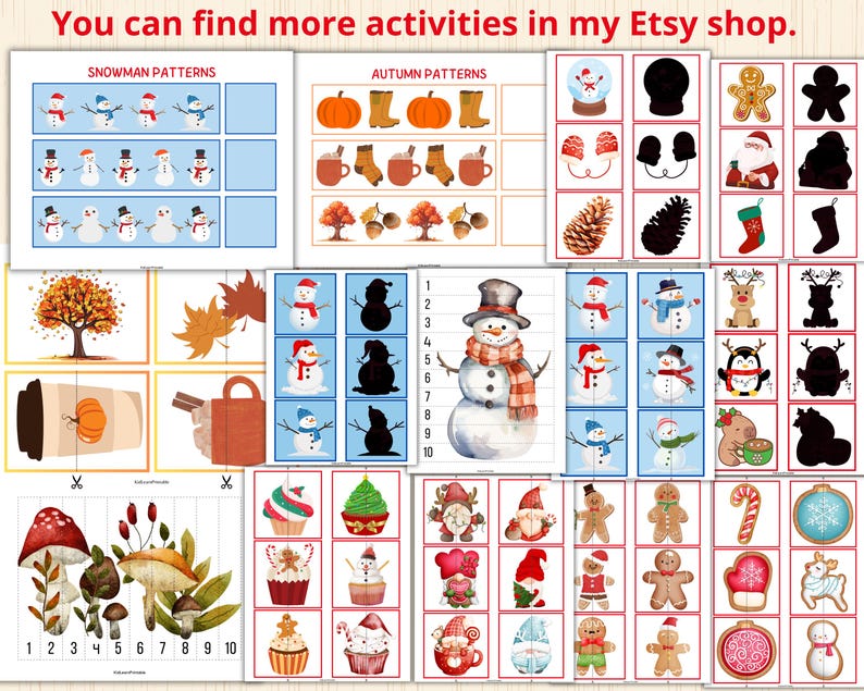 Arctic Animals Shadow Matching,north Pole Animals,winter Matching ...