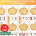 Pumpkin Seed Count and Clip Cards,pumpkin Counting Clip,kids Fall ...