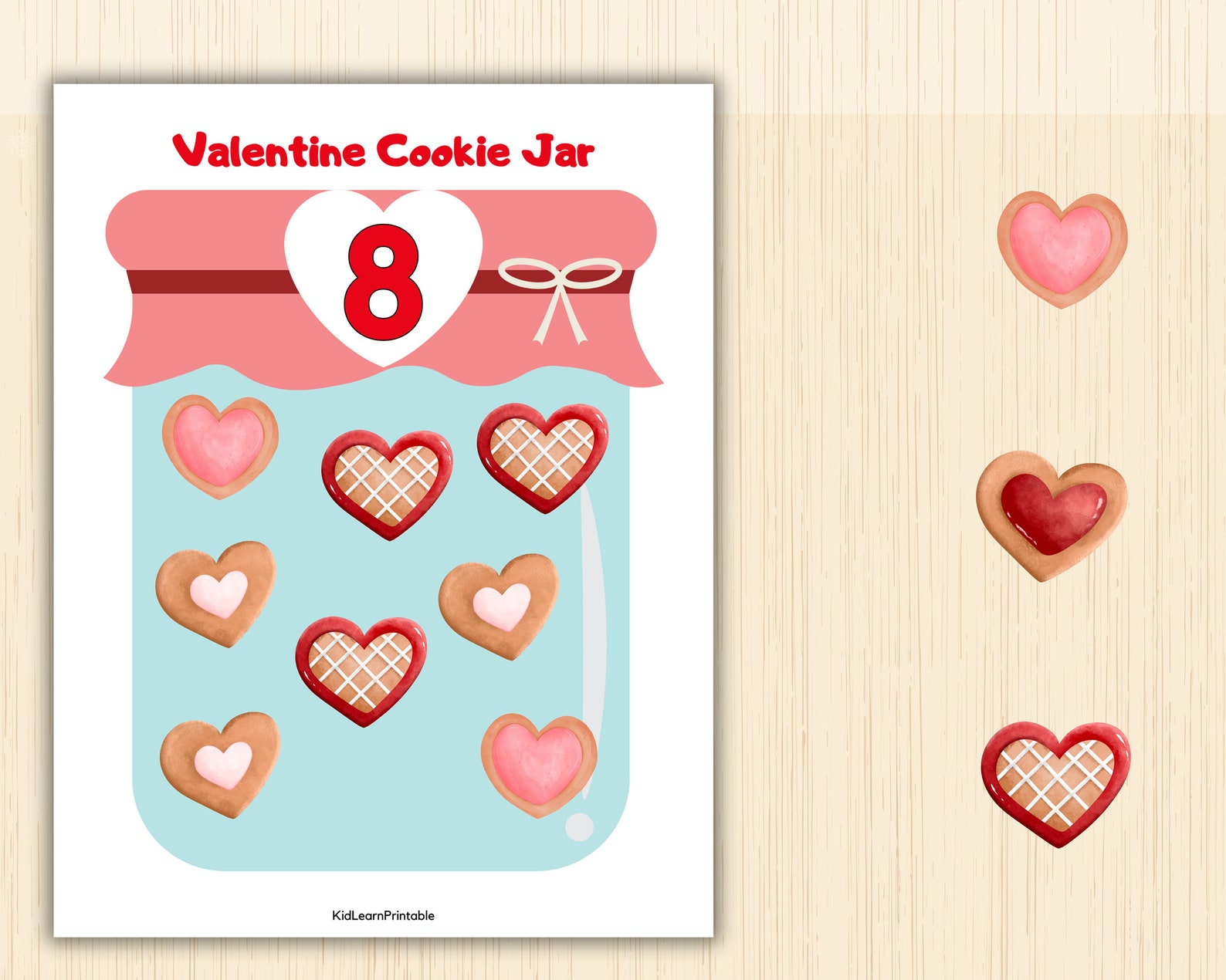 Valentine Counting Activity, Numbers 1-10, Count Activities,prek ...