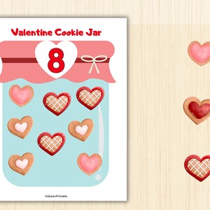 Valentine Counting Activity, Numbers 1-10, Count Activities,prek ...