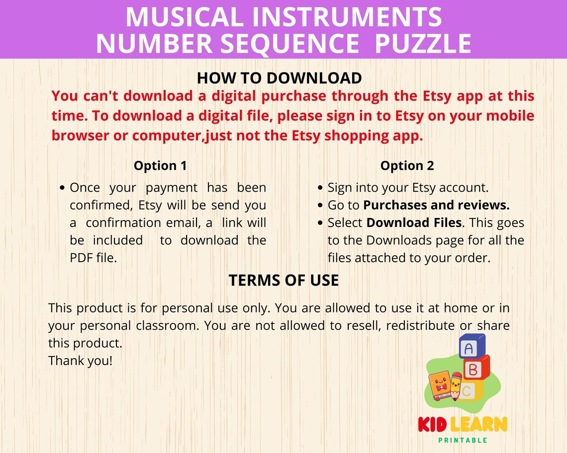 Musical Instrument Puzzles,music Instruments Number Puzzles,counting ...