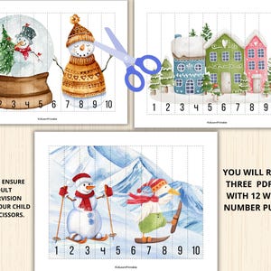 Winter Number Puzzle,winter Number Sequence Puzzles,xmas Numbers ...