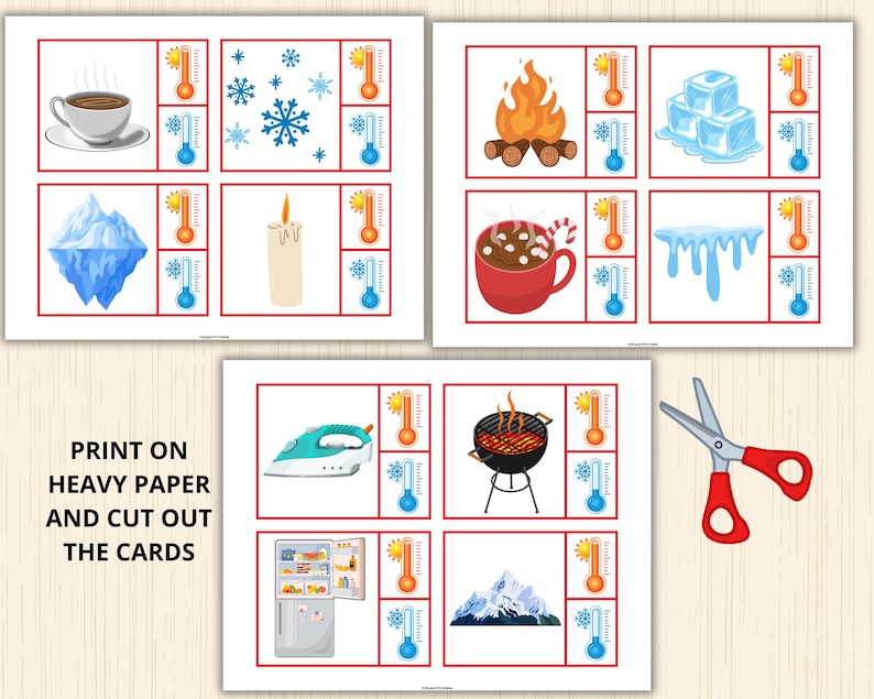 Hot and Cold Sorting,hot and Cold Sensory Activity,hot Vs Cold ...