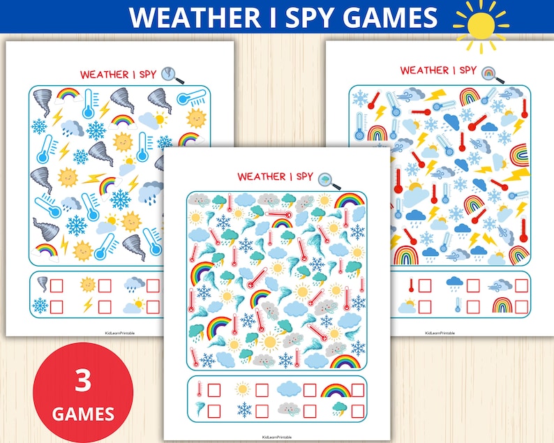 I Spy Weather,weather I Spy Game,weather Activity,weather Preschool,i ...