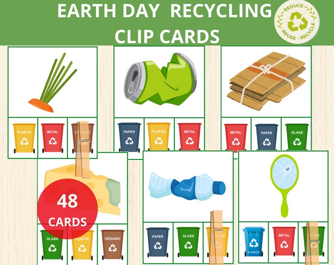 Recycle Sorting Activity - Trash Preschool Toddler Printable - Reduce ...