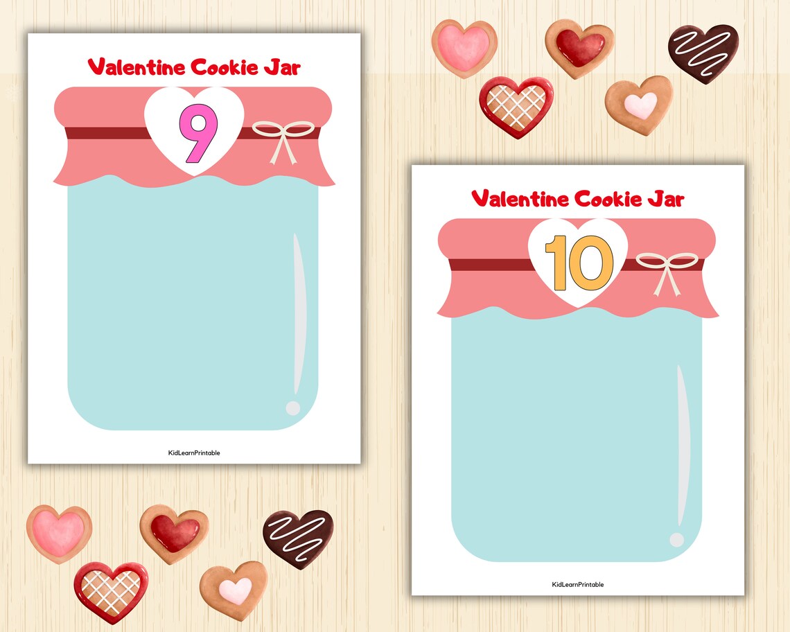 Valentine Counting Activity, Numbers 1-10, Count Activities,prek ...