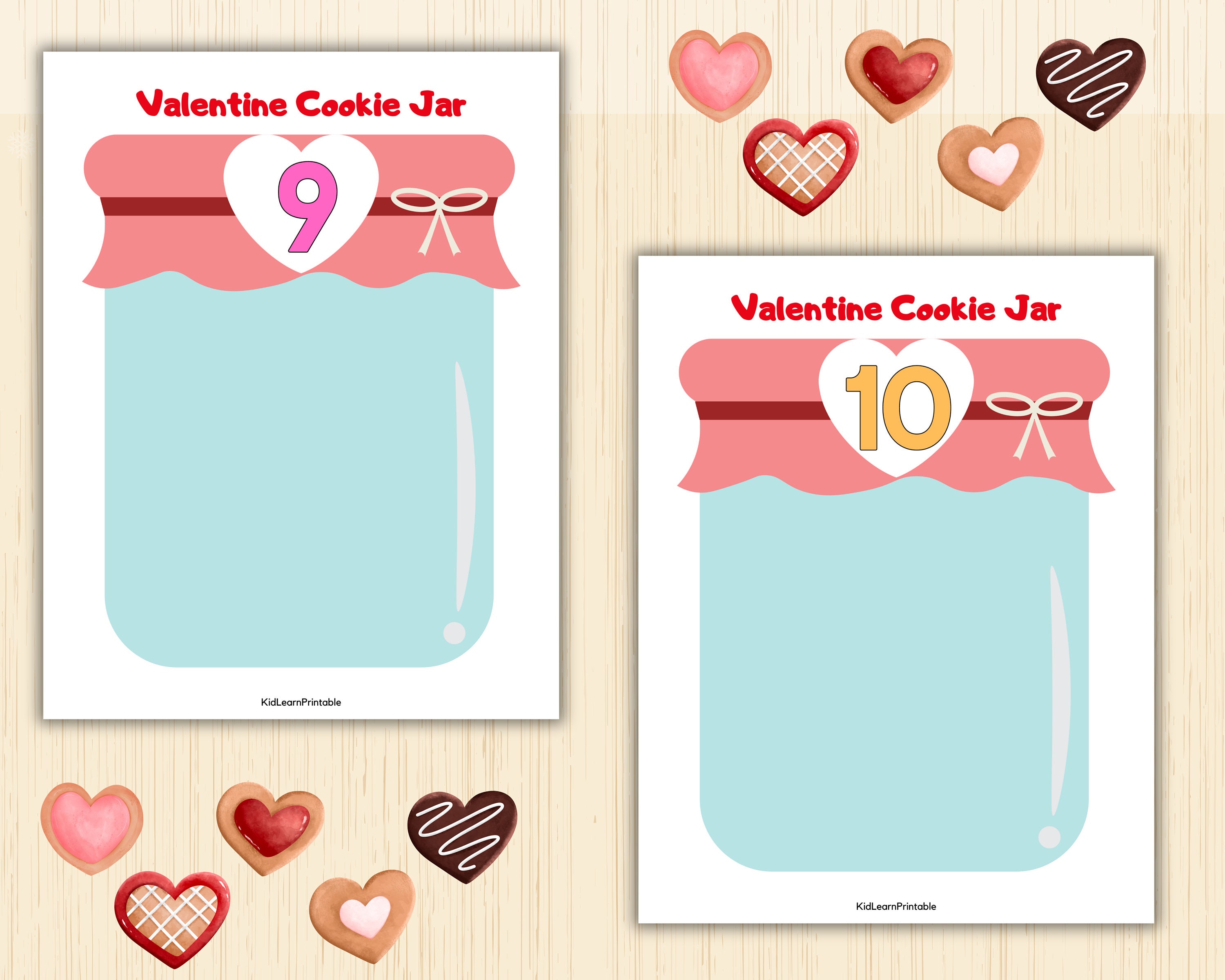 Valentine Counting Activity, Numbers 1-10, Count Activities,prek ...