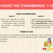 Valentine Count Strawberries Math Printable, Counting Valentines ...