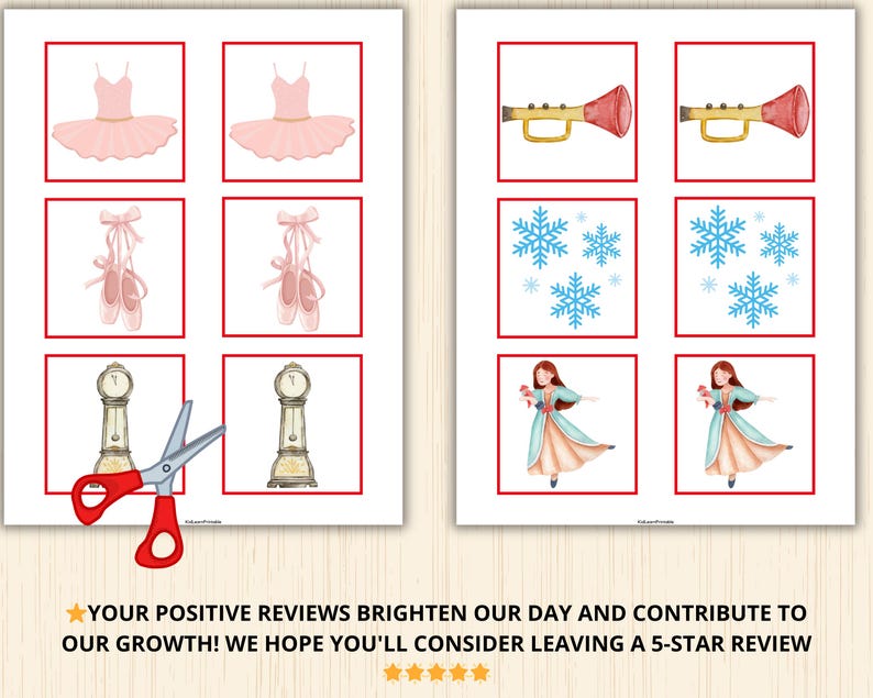 Nutcracker Memory Game,nutcracker Matching Activity,christmas Memory ...