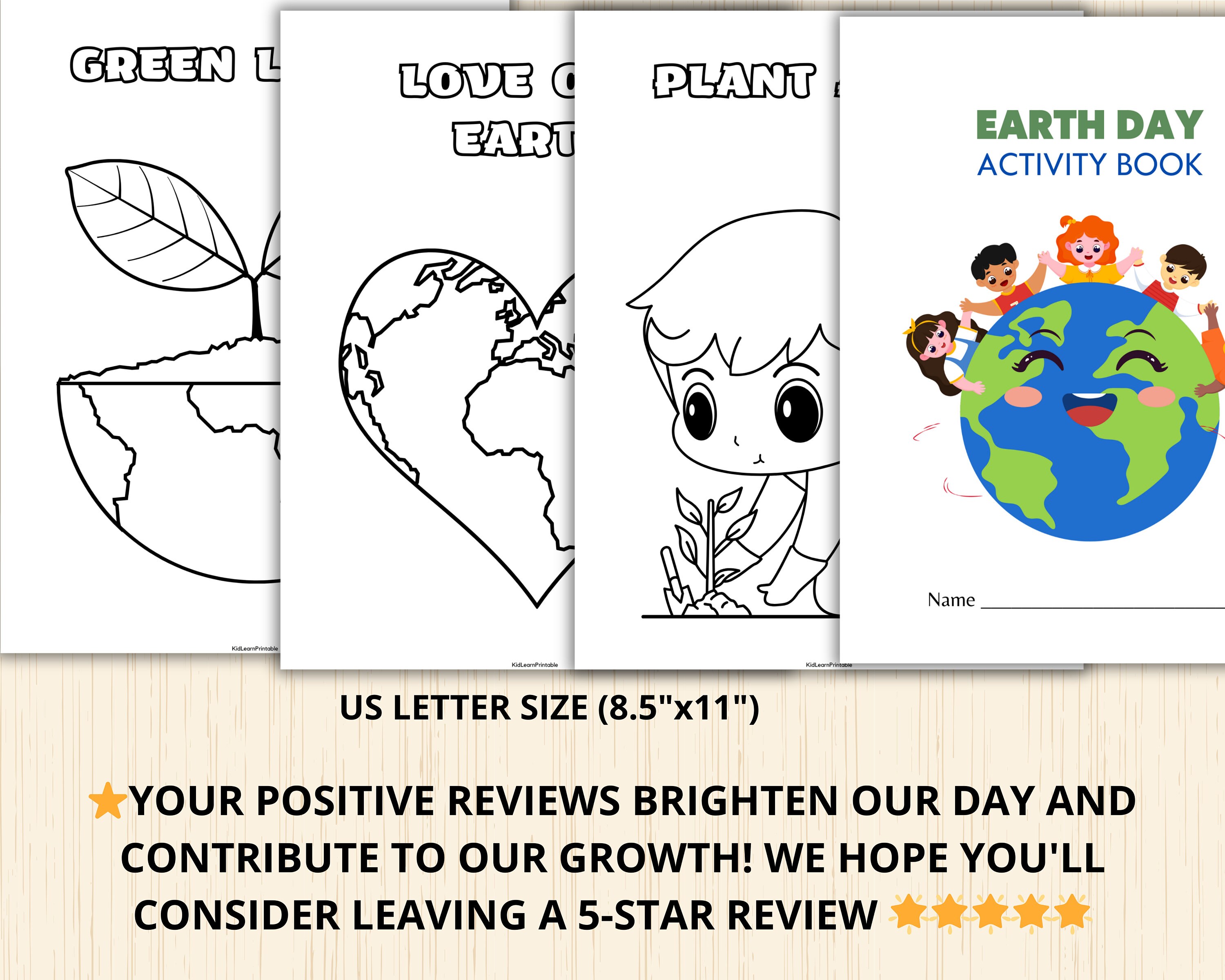 Earth Day Activity Pack,earth Day Activity Book, Colouring Pages ...