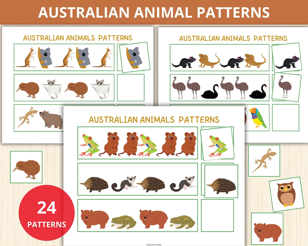 Australian Animals Patterns,australia Animals Activity,animals What ...